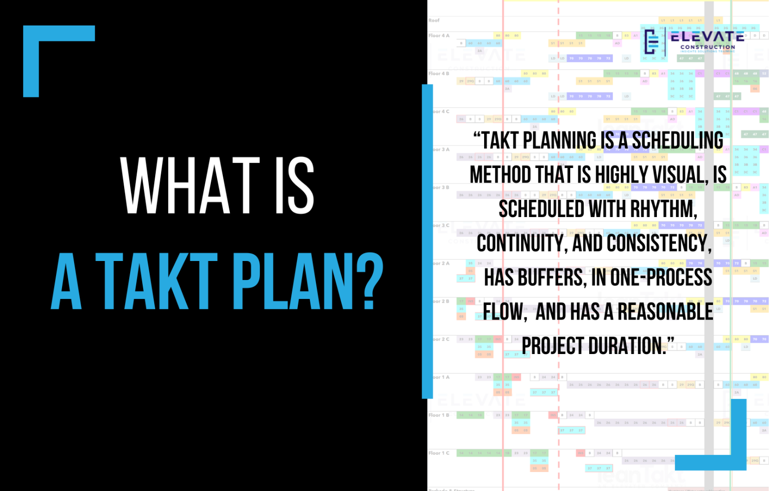 What is a Takt Plan? - Elevate Constructionist