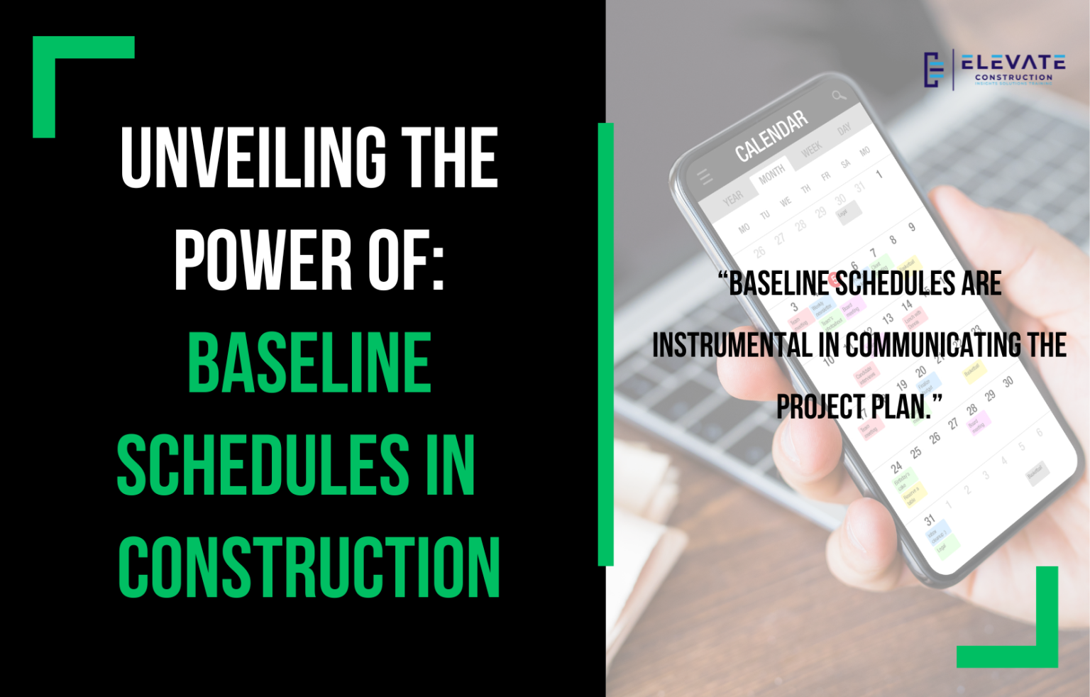 Unveiling the Power of Baseline Schedules in Construction - Elevate ...