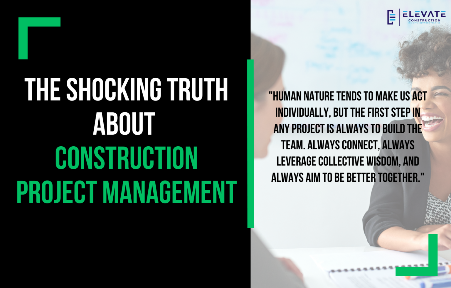 The Shocking Truth About Construction Project Management - Elevate Constructionist
