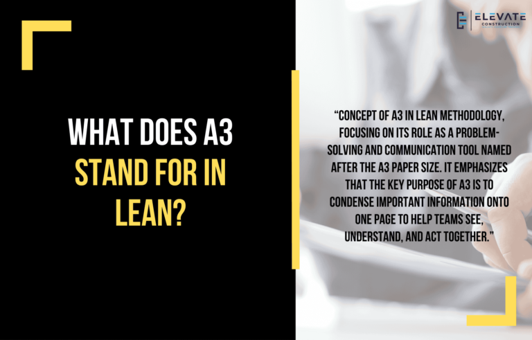 What Does A3 Stand For In Lean? - Elevate Constructionist