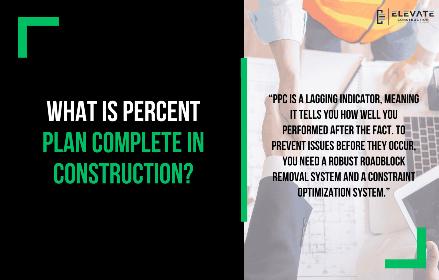 What Is Percent Plan Complete In Construction? - Elevate Constructionist
