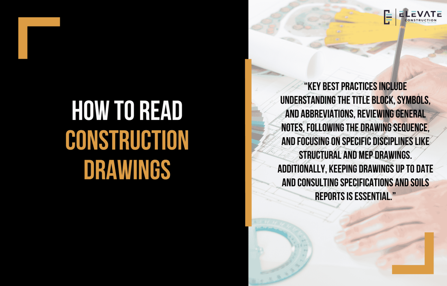 How To Read Construction Drawings - Elevate Constructionist