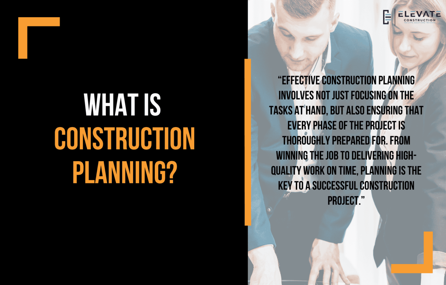 What Is Construction Planning? - Elevate Constructionist