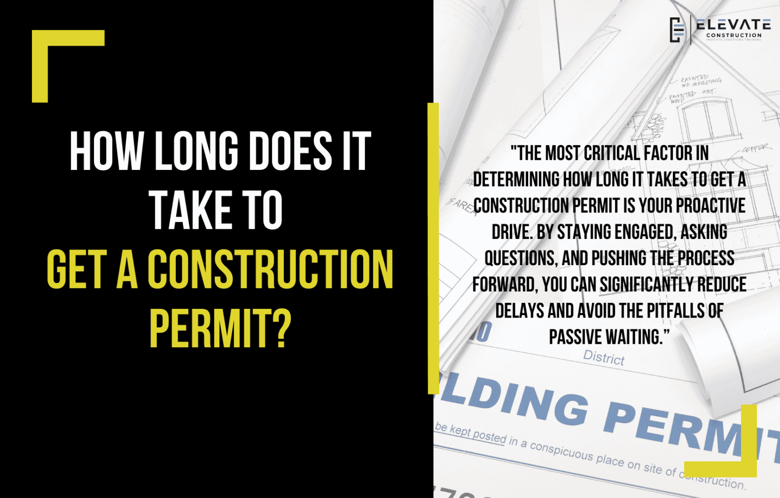 How Long Does It Take To Get A Construction Permit? - Elevate ...