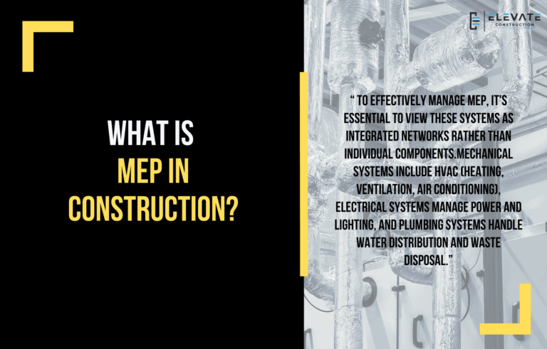 What Is MEP In Construction? - Elevate Constructionist