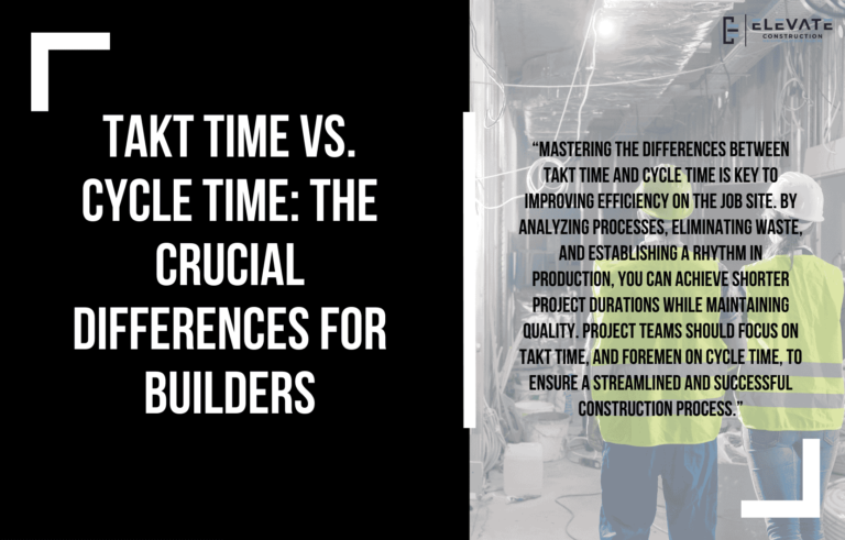 Takt Time vs. Cycle Time: The Crucial Differences for Builders ...