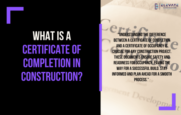 What Is A Certificate Of Completion In Construction? - Elevate ...