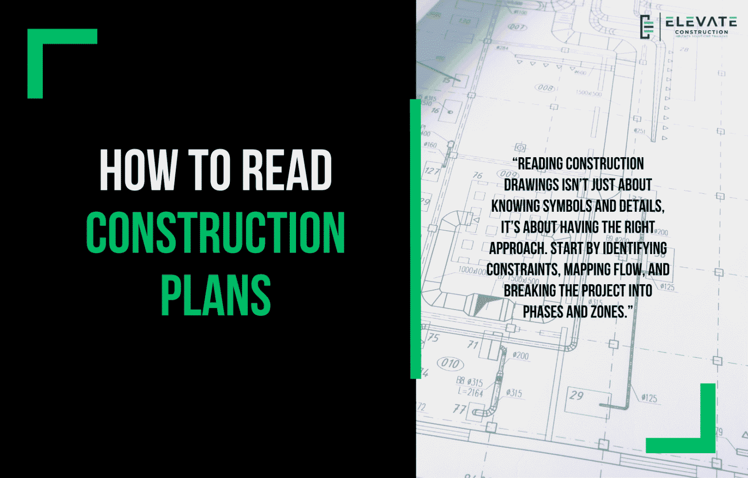 How To Read Construction Plans - Elevate Constructionist