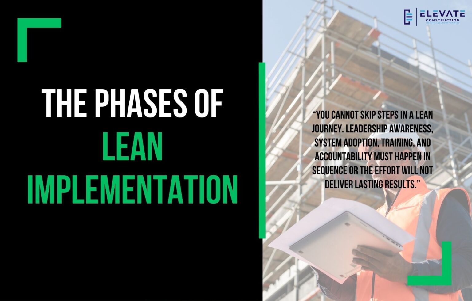 The Phases of Lean Implementation - Elevate Constructionist