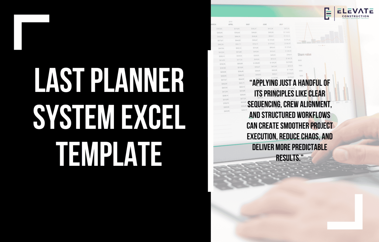 Last Planner System Excel Template - Elevate Constructionist