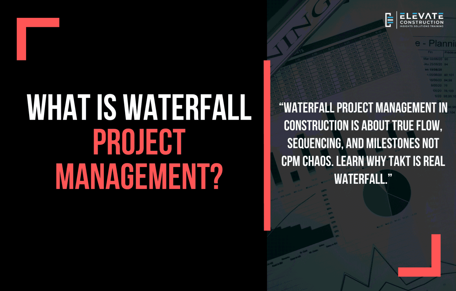 What Is Waterfall Project Management? - Elevate Constructionist
