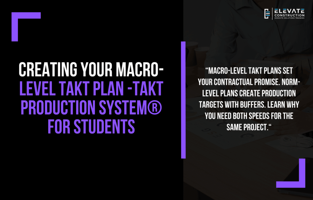 Creating your Macro-level Takt Plan -Takt Production System® for ...