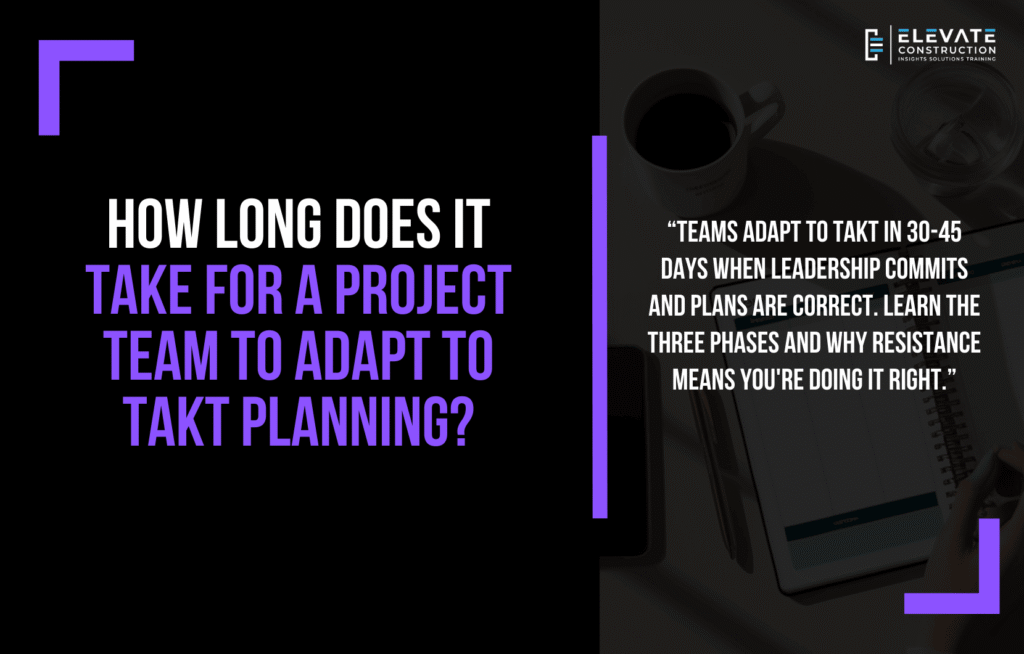 How Long Does It Take for a Project Team to Adapt to Takt Planning ...