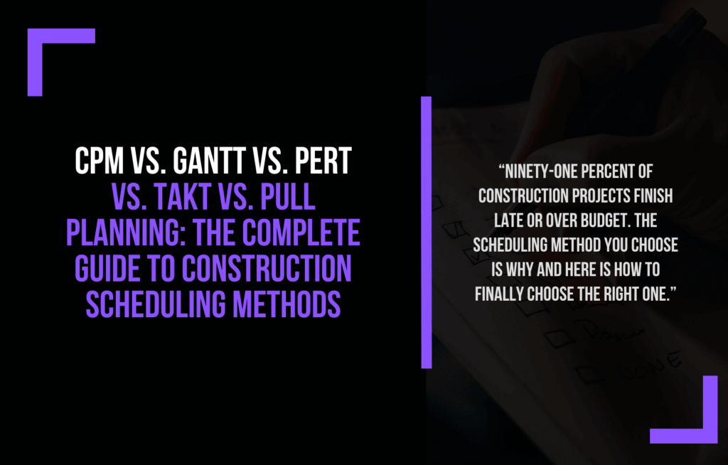 CPM vs. Gantt vs. PERT vs. Takt vs. Pull Planning: The Complete Guide ...